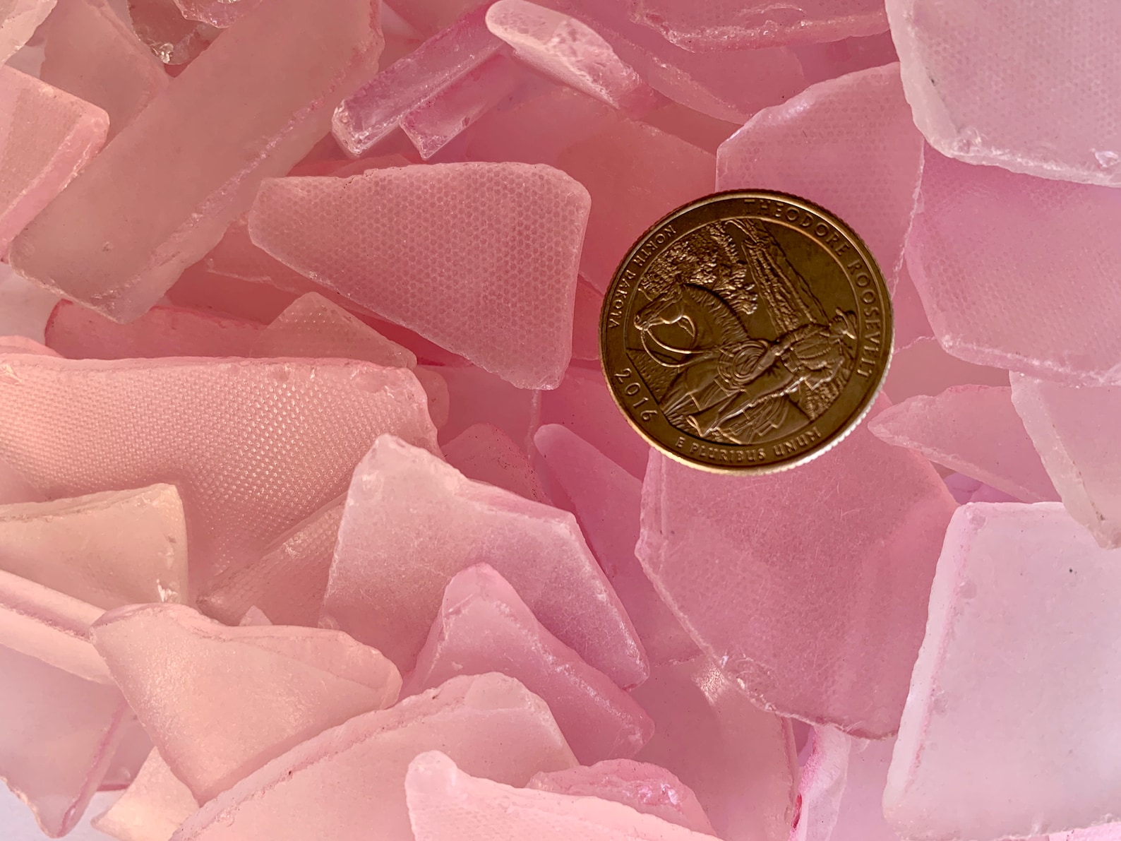 Sea Glass Ocean Beach Mix Light Pink Bulk Tumbled Glass - Etsy