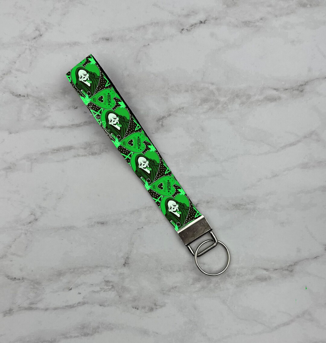 Horror Movie Inspired Keychain Lanyard, Wristlet Key Fob Keychain ...