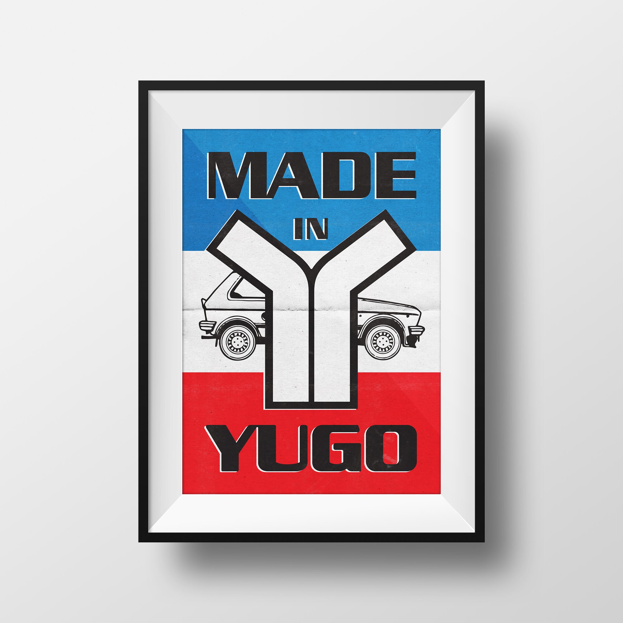 Made in Yugo Vintage Poster - Etsy