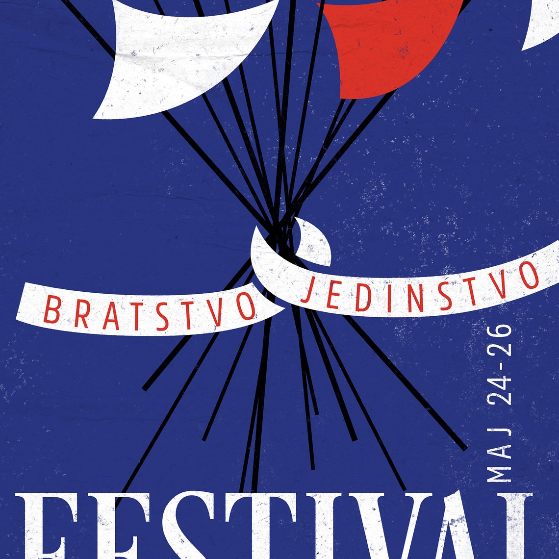 Bratstvo Jedinstvo Festival Vintage Yugoslavia Poster 50x70cm - Etsy