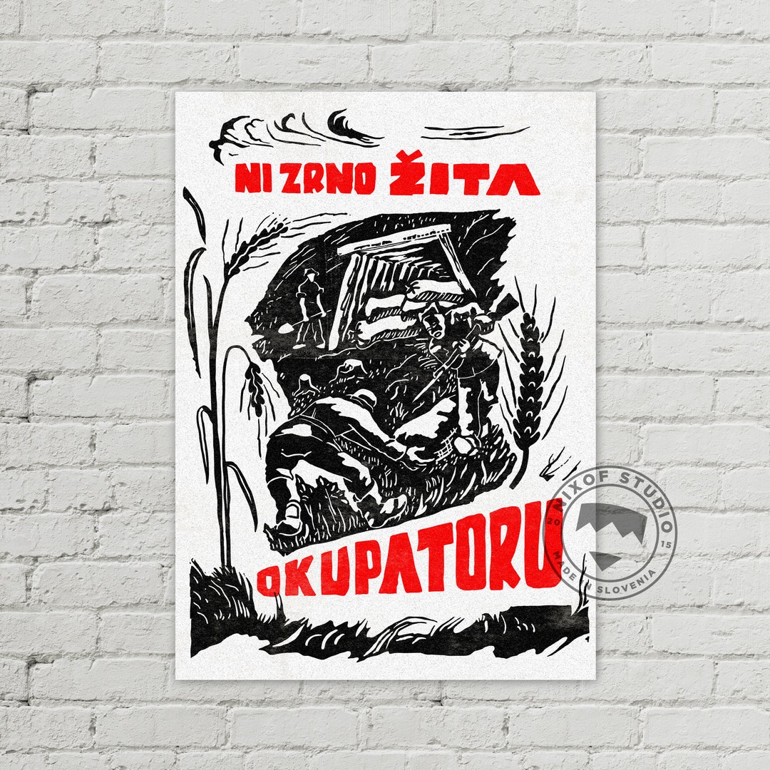 Occupation - VINTAGE Yugoslavia PROPAGANDA POSTER, World War 2 ...