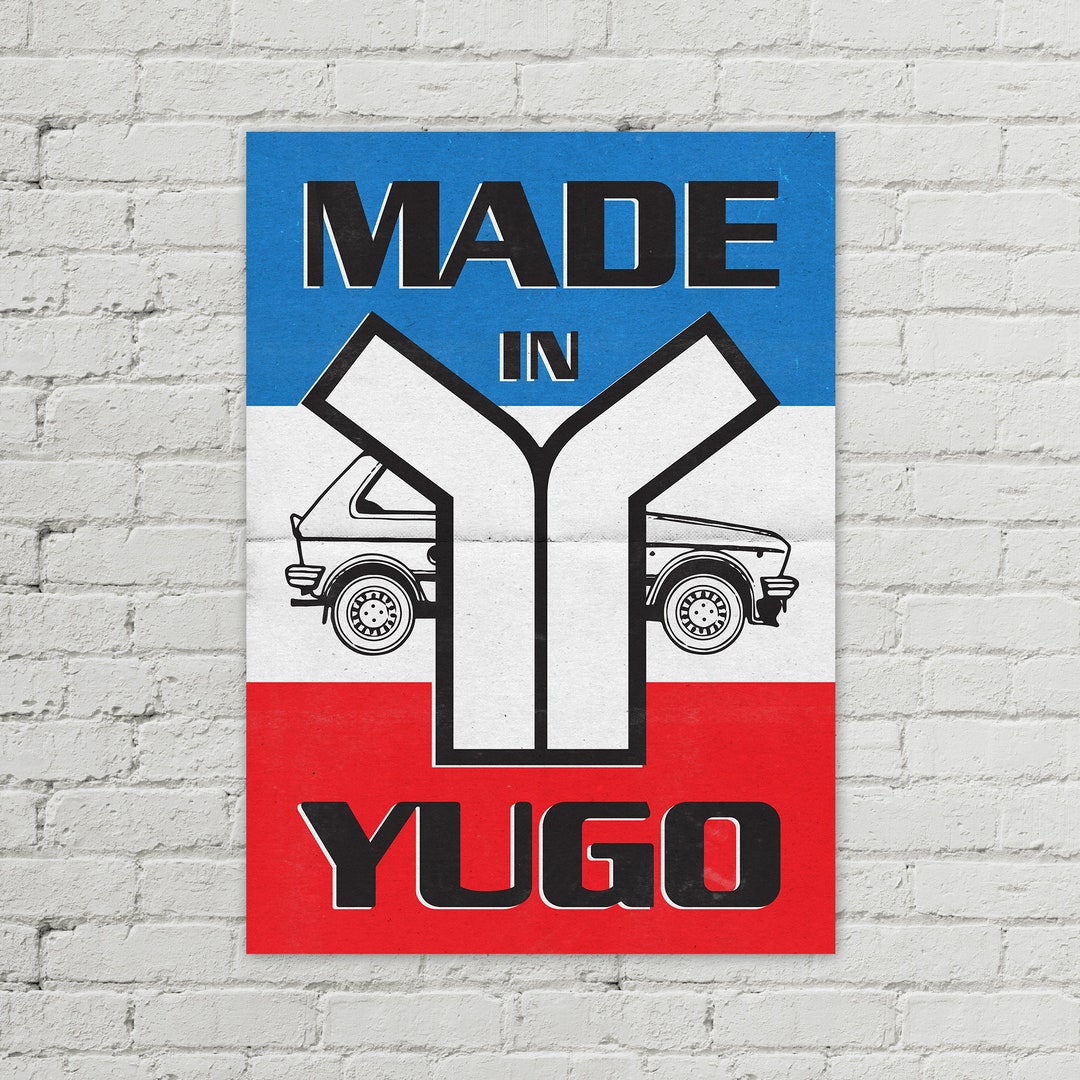 Made in Yugo - Vintage Poster - Etsy