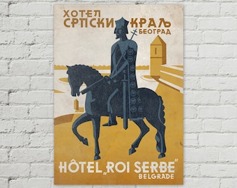 Vintage Belgrade Beograd Yugoslavia Tourism Poster A3 Print - Etsy