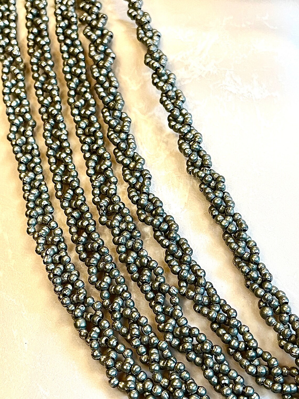 Handmade Braded Seed Bead and German Dendrite and Silver Artsy / Boho ...