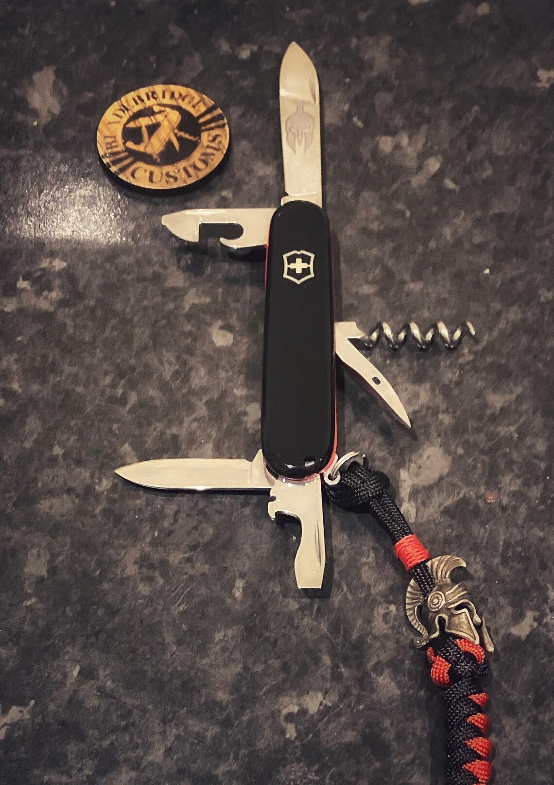 Black and Red G-10 Spartan Custom SAK - Etsy