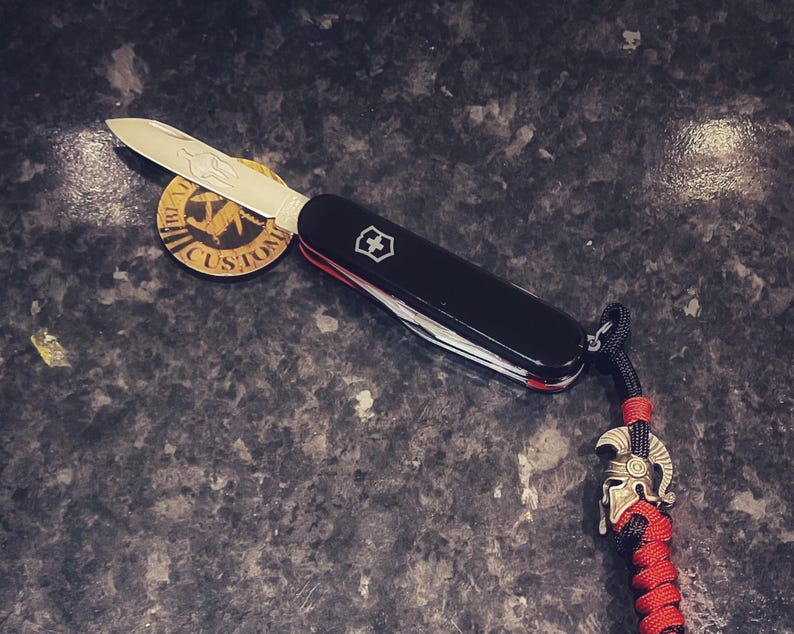 Black and Red G-10 Spartan Custom SAK - Etsy