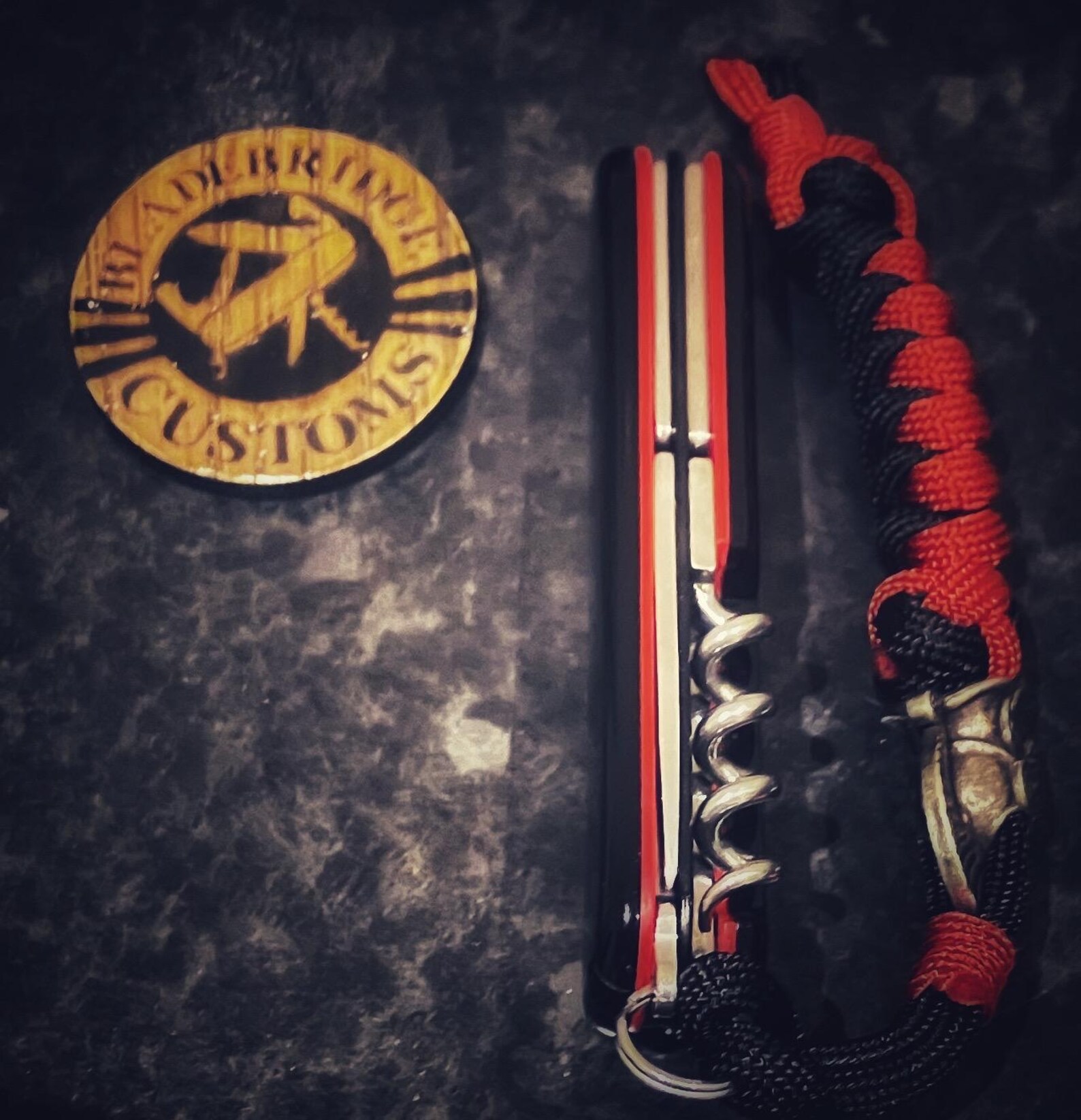 Black and Red G-10 Spartan Custom SAK - Etsy