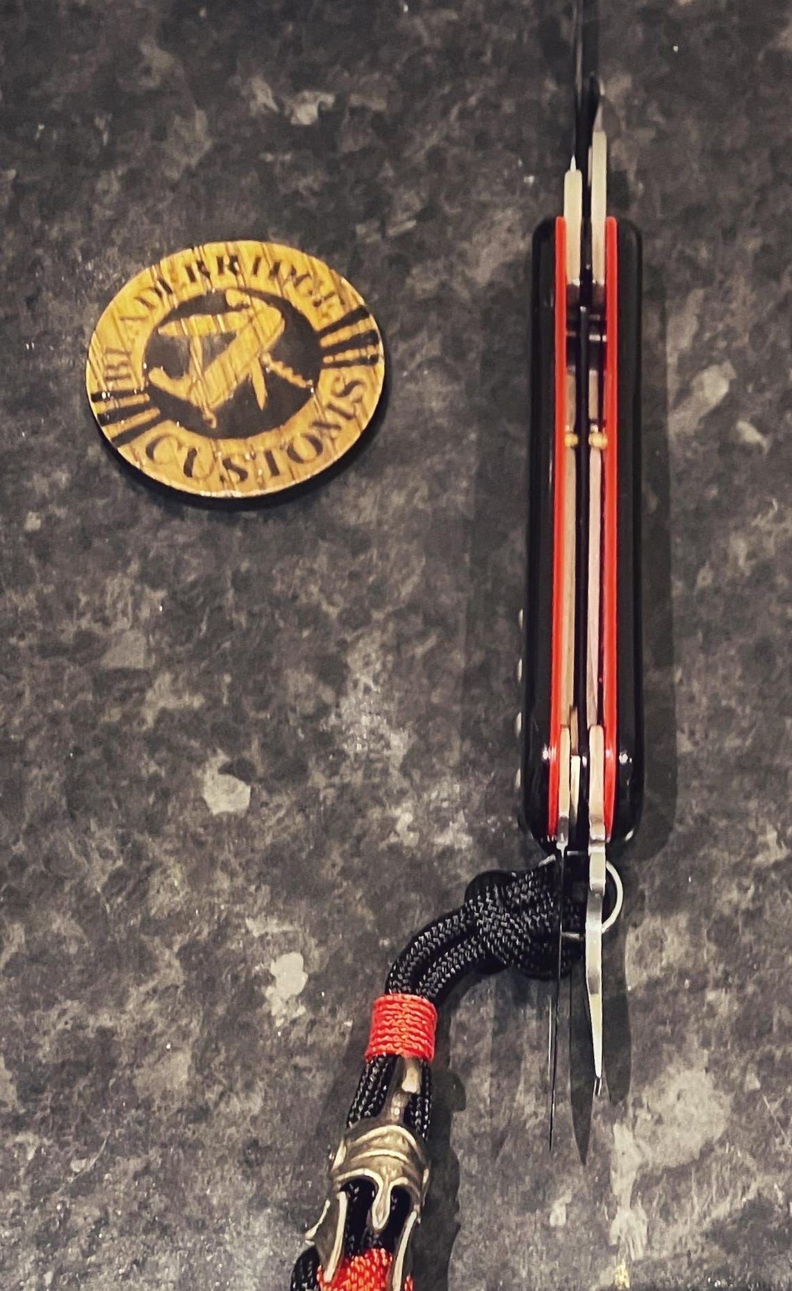 Black and Red G-10 Spartan Custom SAK - Etsy