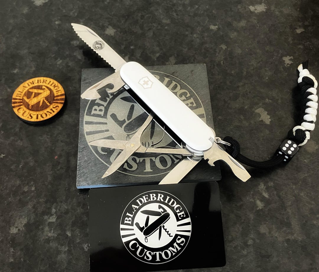 Custom SAK Super Tinker Serrated G10 - Etsy