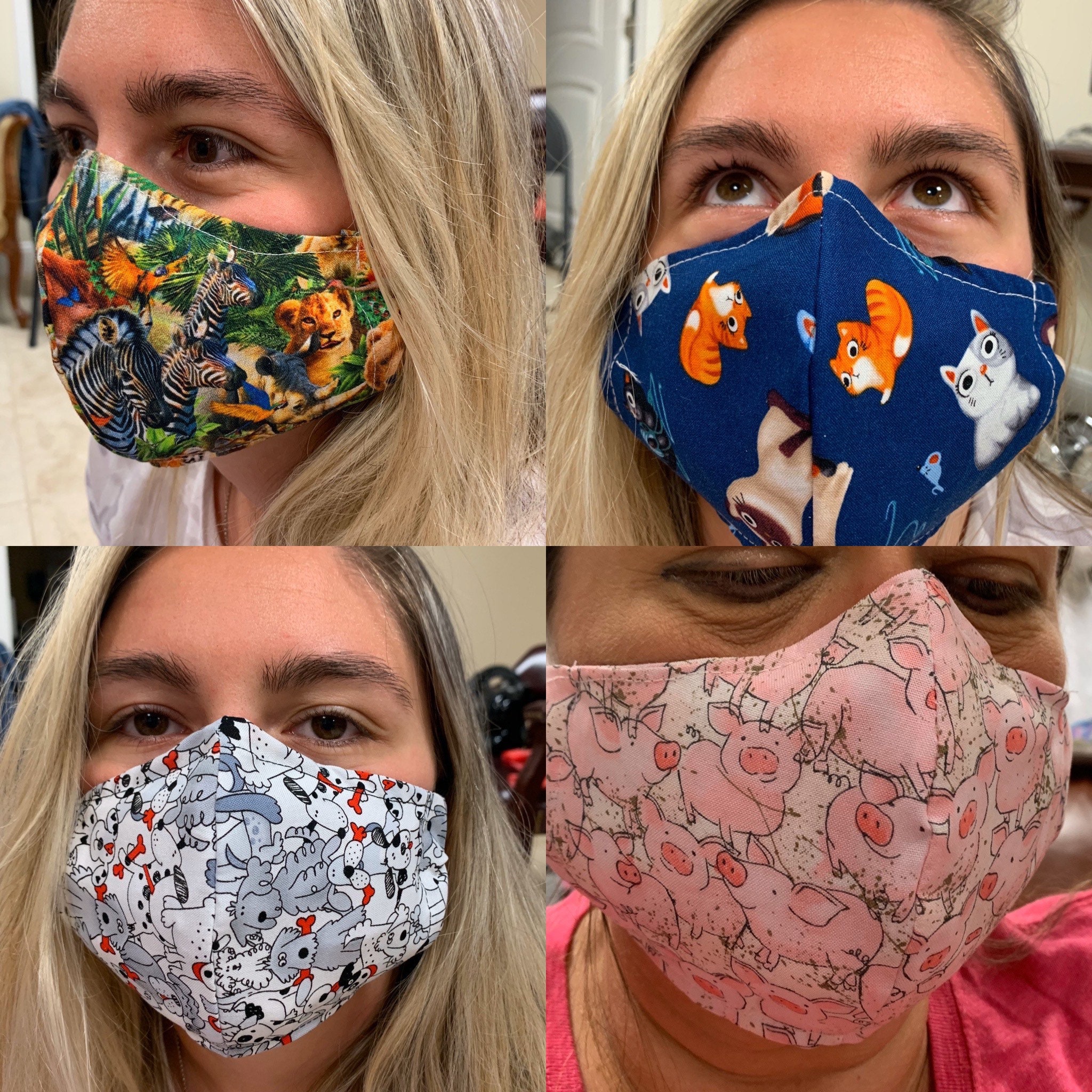 Handmade FACE MASK USA 4 Sizes - Etsy