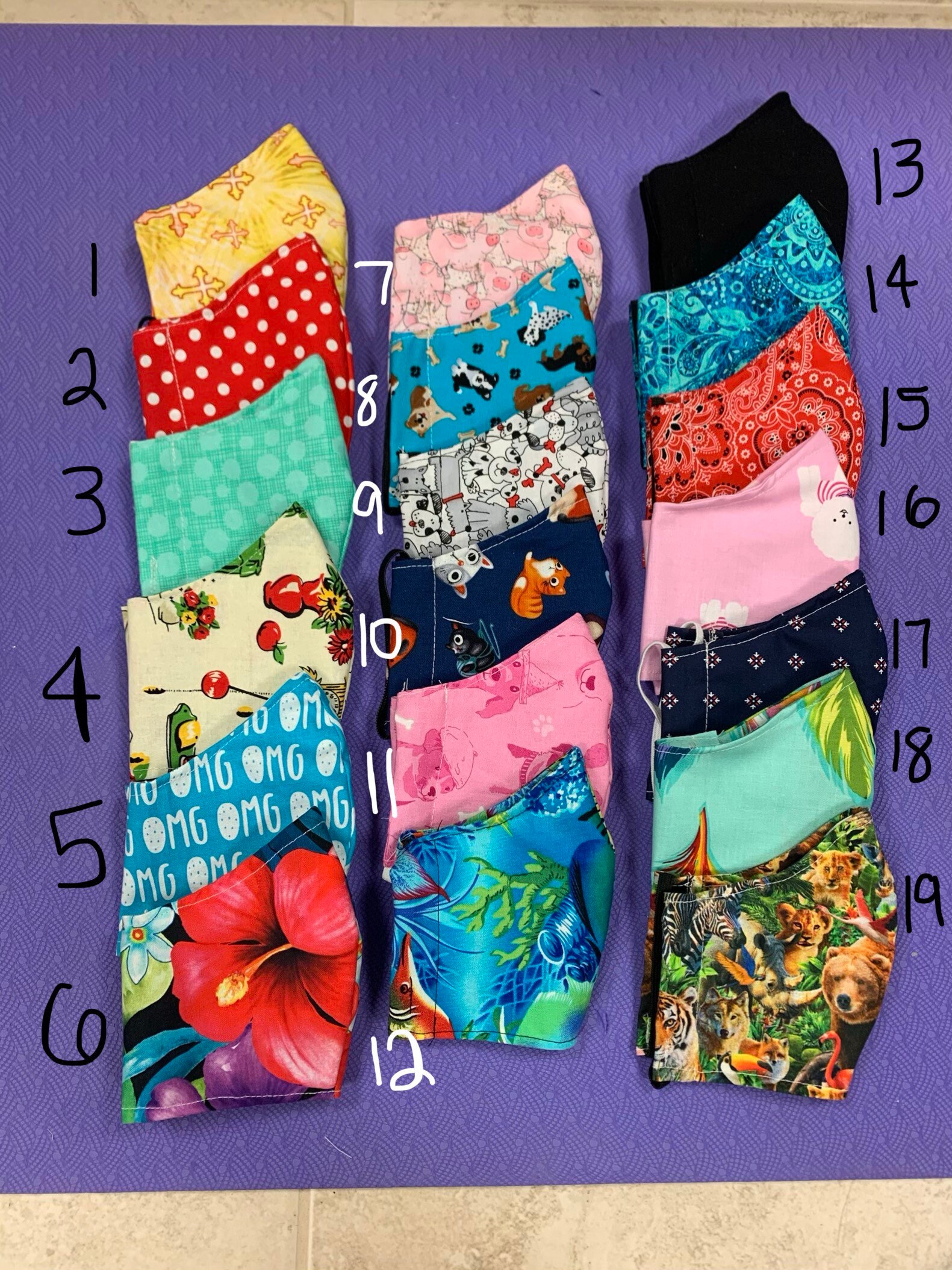 Handmade FACE MASK USA (4 Sizes) - Etsy