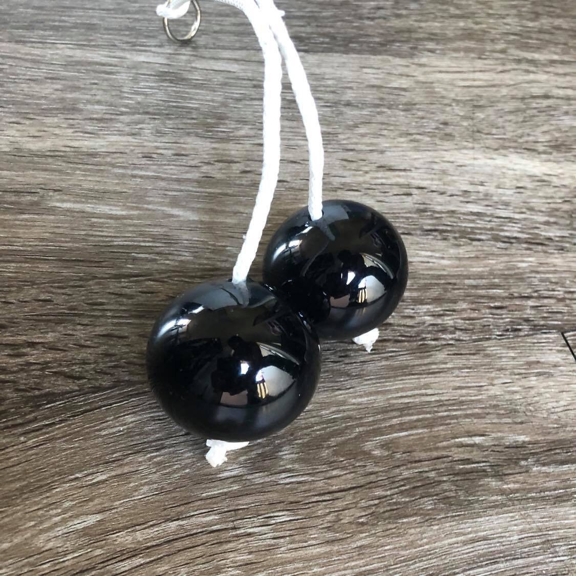 Knockers, Clackers, Click Clacks, Klacker, Solid Black, Balls on String ...