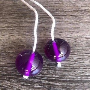 Purple Clackers, Click Clacks, Knockers, Ball Toy, Noise Maker Trakas ...