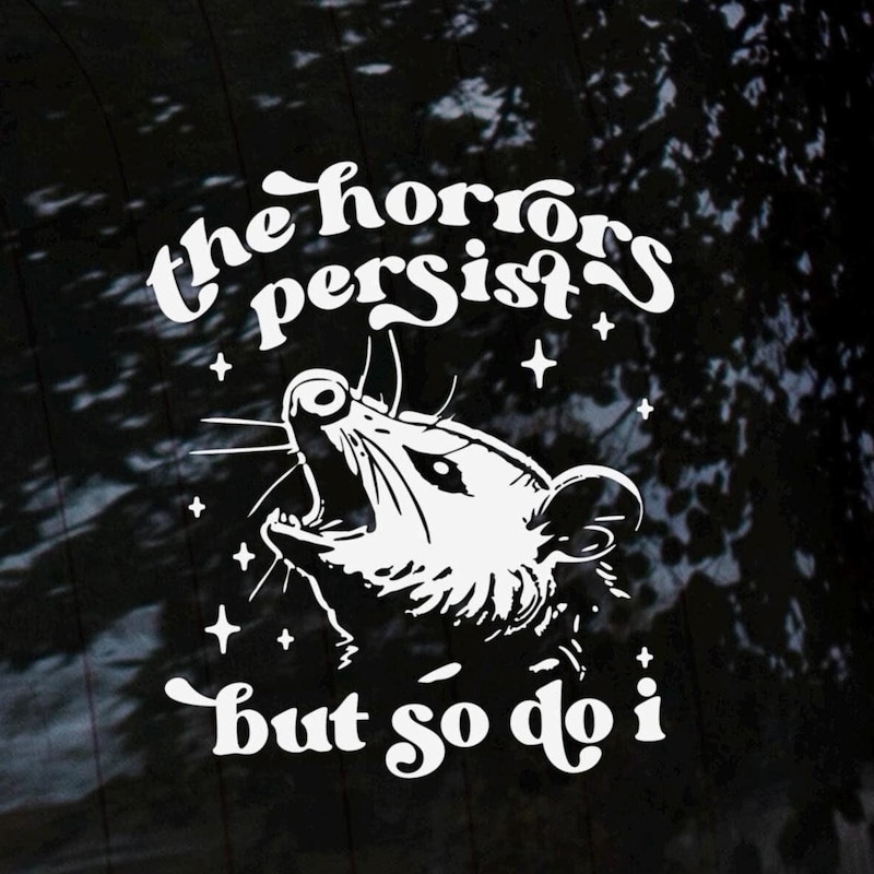 Possum Vinyl Car Decal - Etsy