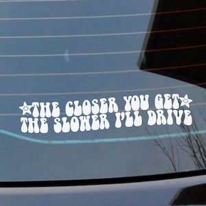 Anti-tailgating Vinyl Decal Funny Car Decal Car Window - Etsy