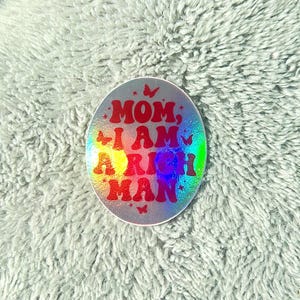 Feminist Mom, I Am A Rich Man Sticker - Pink Bubblegum Aesthetic ...