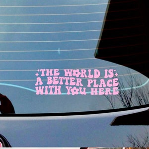 Positive Vinyl Decal Car Window Decal Sticker, Laptop Decal, Trendy Car ...