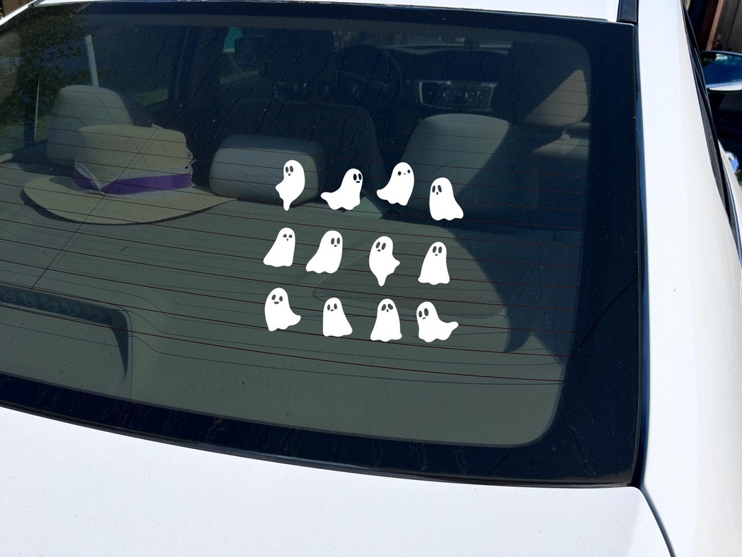 Spooky Ghost Decals Sheet Halloween Aesthetic Decals, for Car Rear ...
