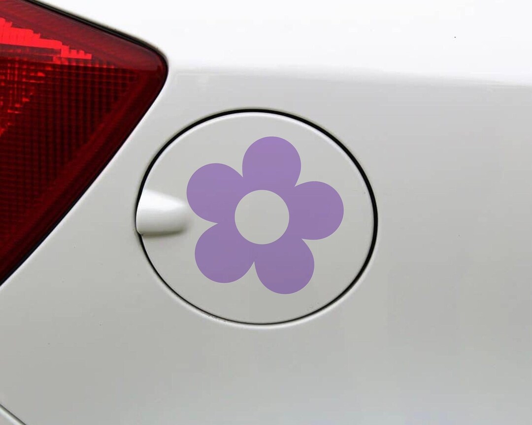 Flower Gas Door Vinyl Decal Car Window Decal Sticker Car Decals Trendy ...