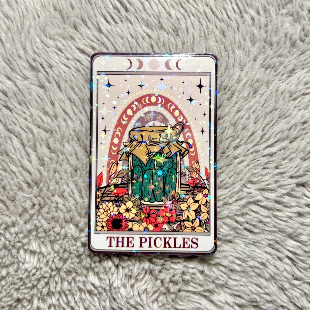 Holographic Tarot Card the Pickles Sticker - Stars Holographic Sticker ...