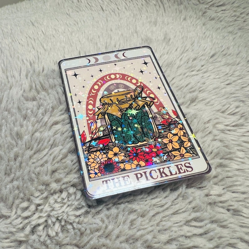Holographic Tarot Card the Pickles Sticker - Stars Holographic Sticker ...