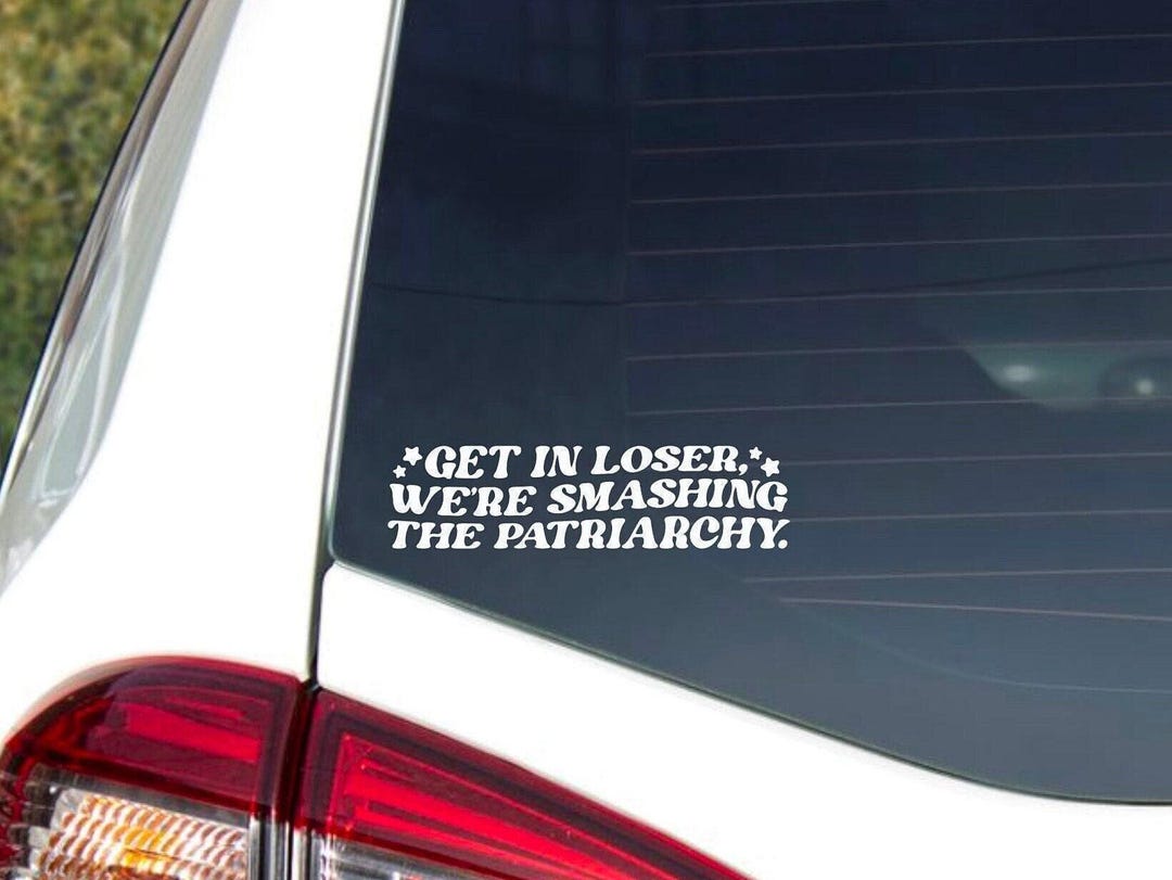 Feminist Car Decal Sticker- Funny Car Decal, Car Window Decal Sticker ...