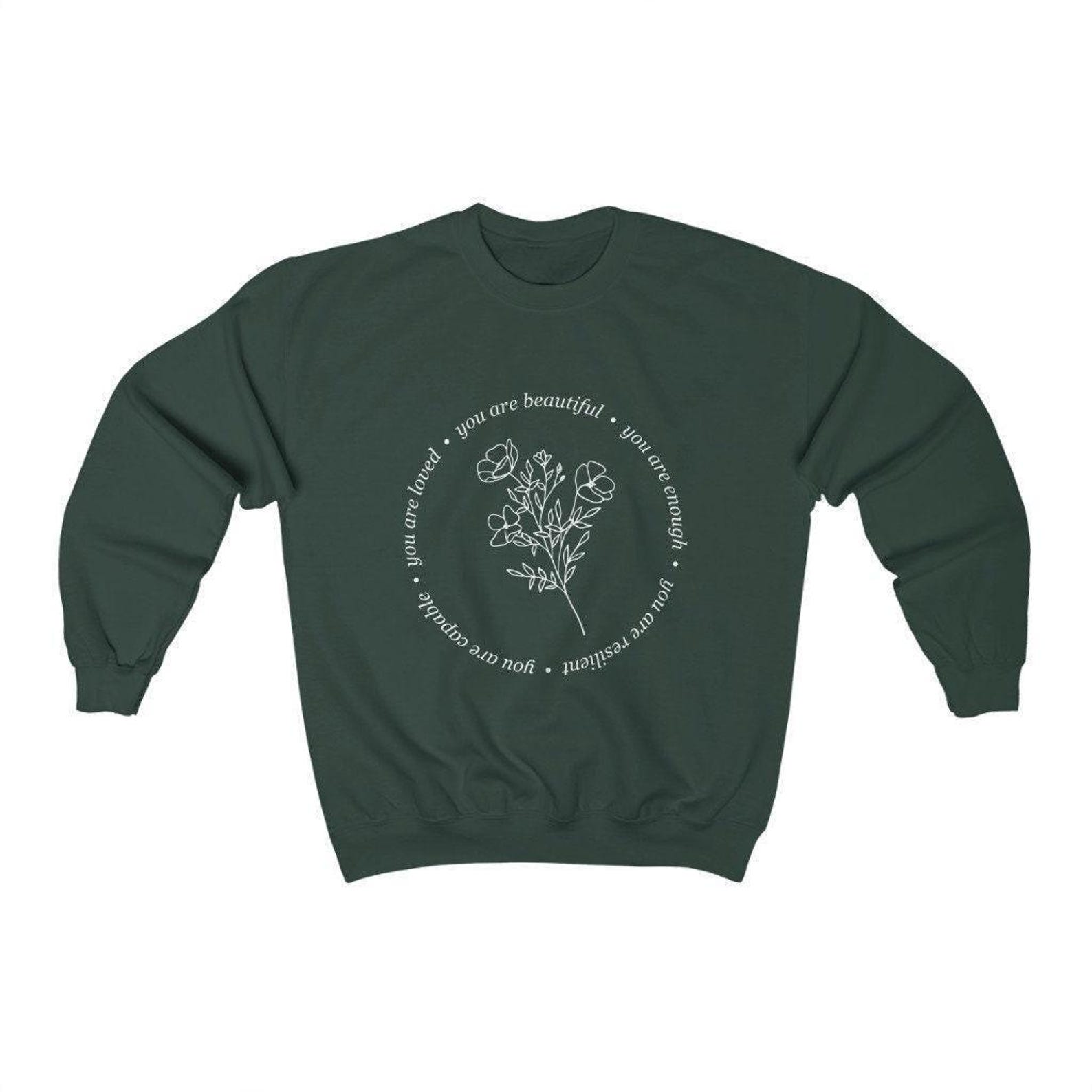 Mental Health Crewneck Sweater - Positive Affirmations Pullover, Self ...