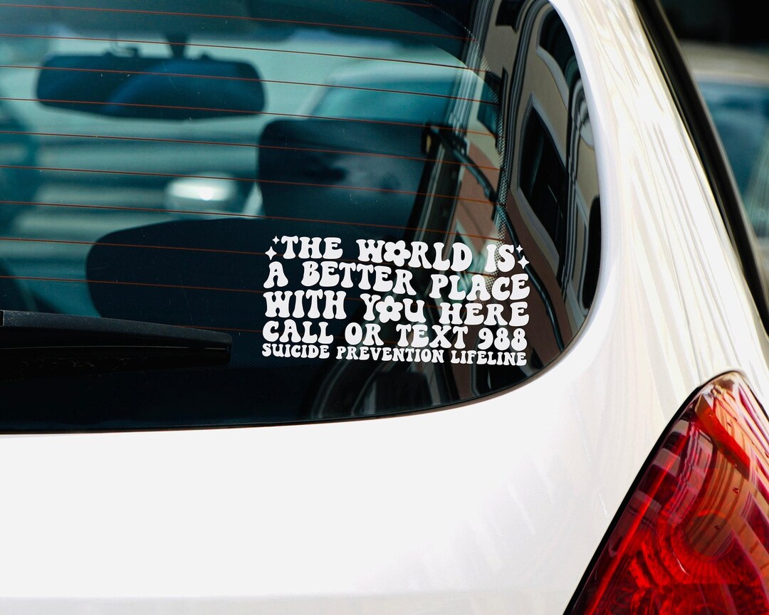 Positive Vinyl Decal - 988 Car Window Decal Sticker, Laptop Decal ...