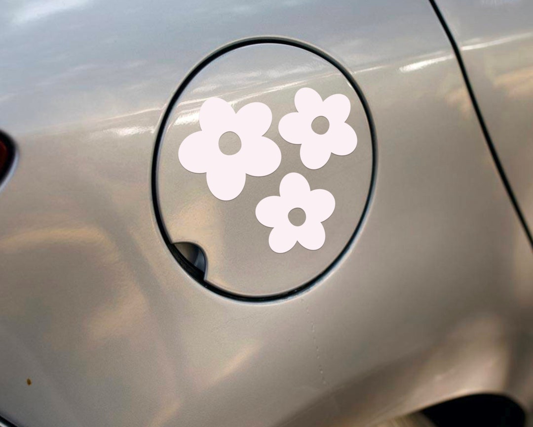 Flower Gas Cap Vinyl Decal Car Window Decal Sticker Car Decals Trendy ...