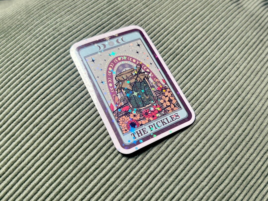 Holographic Tarot Card the Pickles Sticker - Stars Holographic Sticker ...