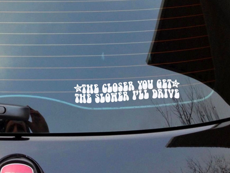 Anti-tailgating Vinyl Decal Funny Car Decal Car Window - Etsy