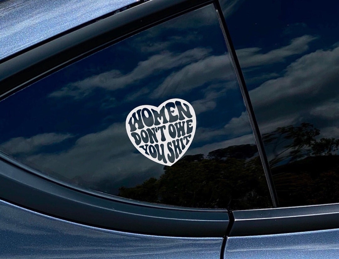 Feminist Vinyl Decal Feminist Sticker Car Stickers Car Decal Car Decals ...