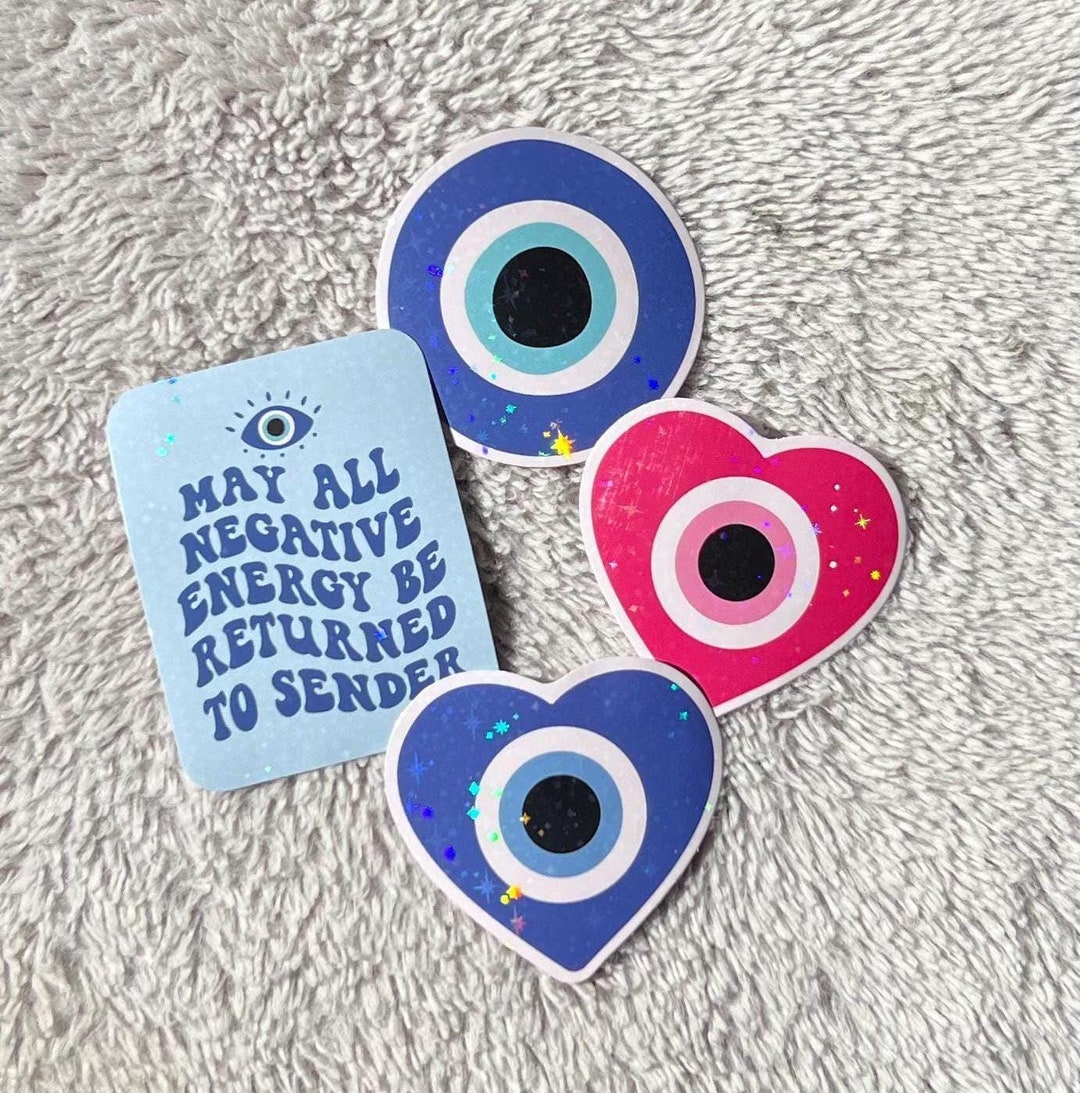 Evil Eye Sticker - Holographic Third Eye Hot Pink Bubblegum Aesthetic ...