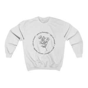 Mental Health Crewneck Sweater - Positive Affirmations Pullover, Self ...