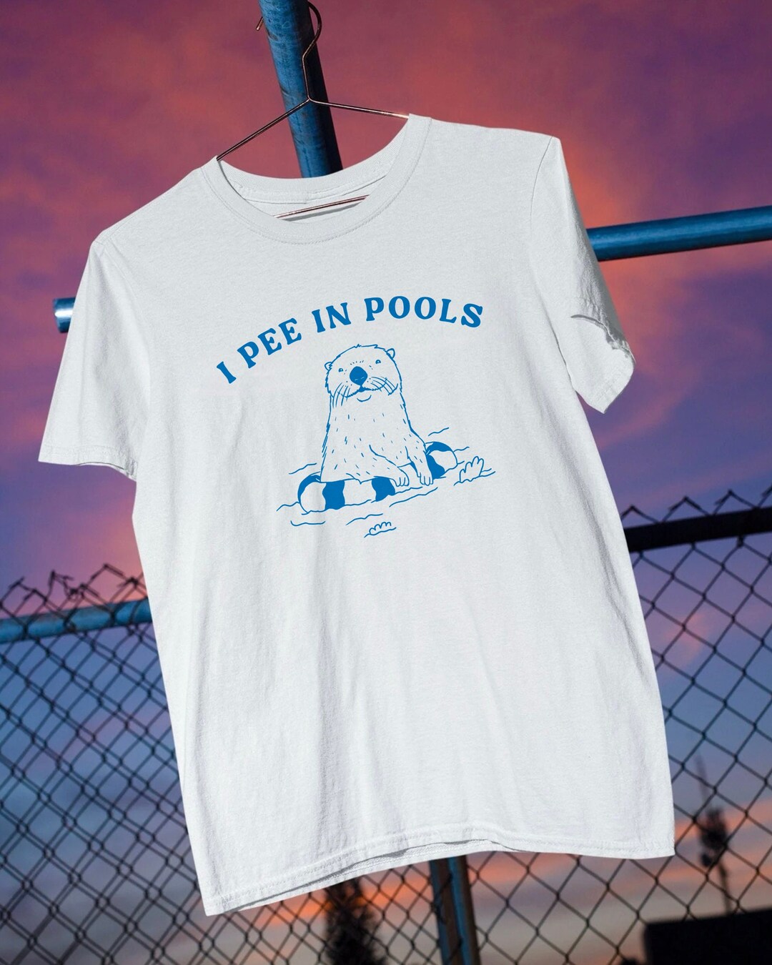 I Pee in Pools Shirt - Sea Otter Shirt, Funny Shirt, Ironic Shirt ...
