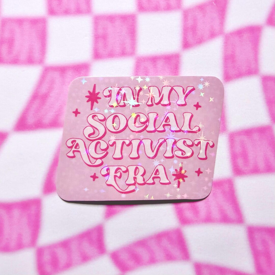 Social Justice Activist Sticker - Pink Bubblegum Aesthetic Dollcore ...