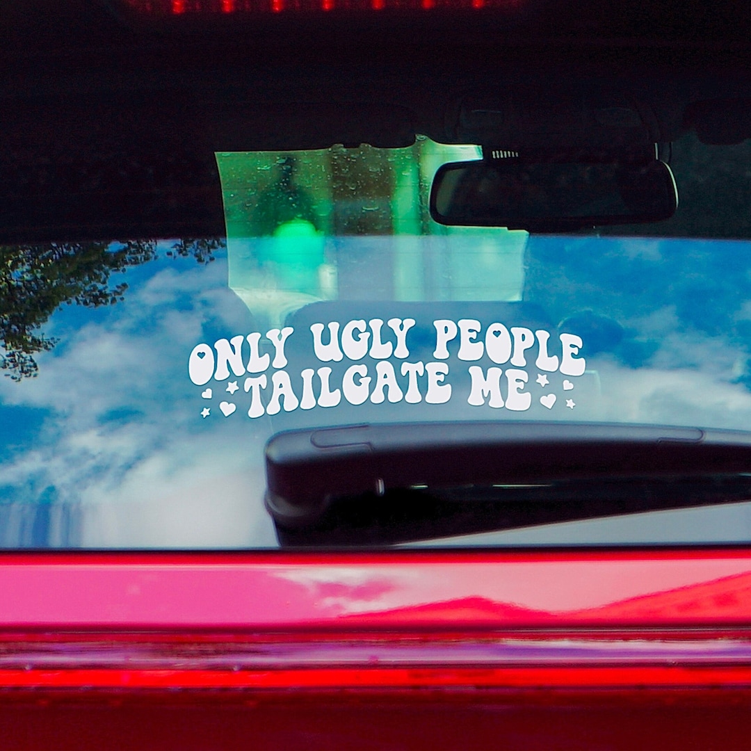 Funny Tailgating Decal Funny Car Decal, Car Window Decal Sticker, Car ...