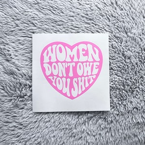 Feminist Vinyl Decal Feminist Sticker Car Stickers Car Decal Car Decals ...