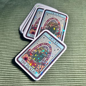 Holographic Tarot Card the Pickles Sticker - Stars Holographic Sticker ...
