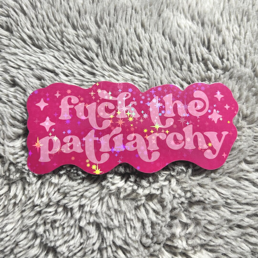 Feminist Sticker - F*ck the Patriarchy Hot Pink Bubblegum Aesthetic ...