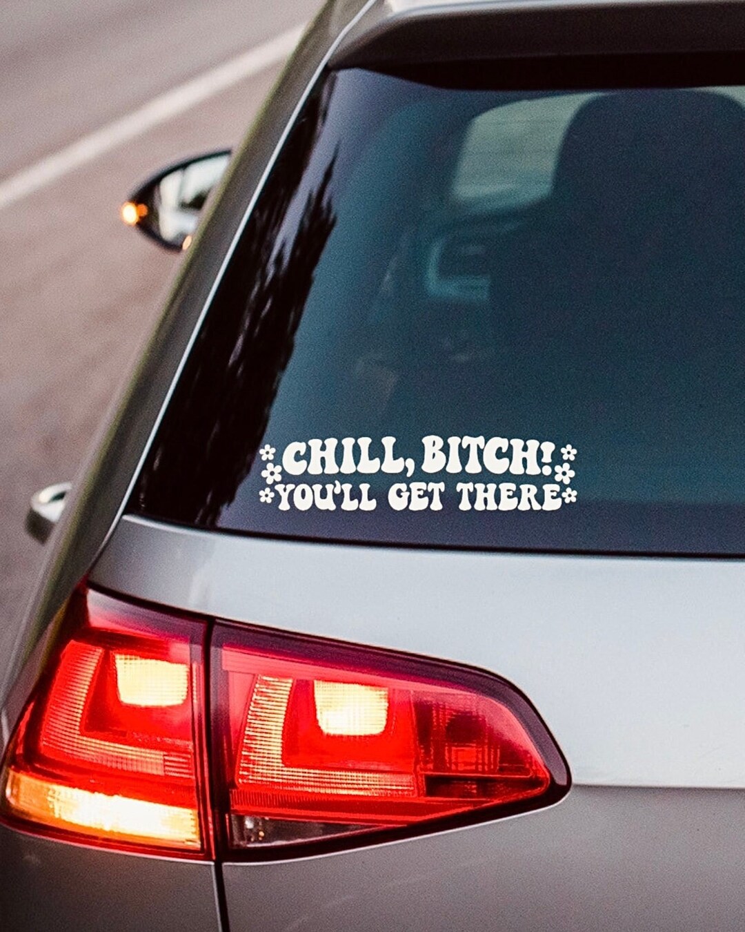 Funny Tailgating Vinyl Decal Chill Btch Car Window Decal Sticker, Car ...