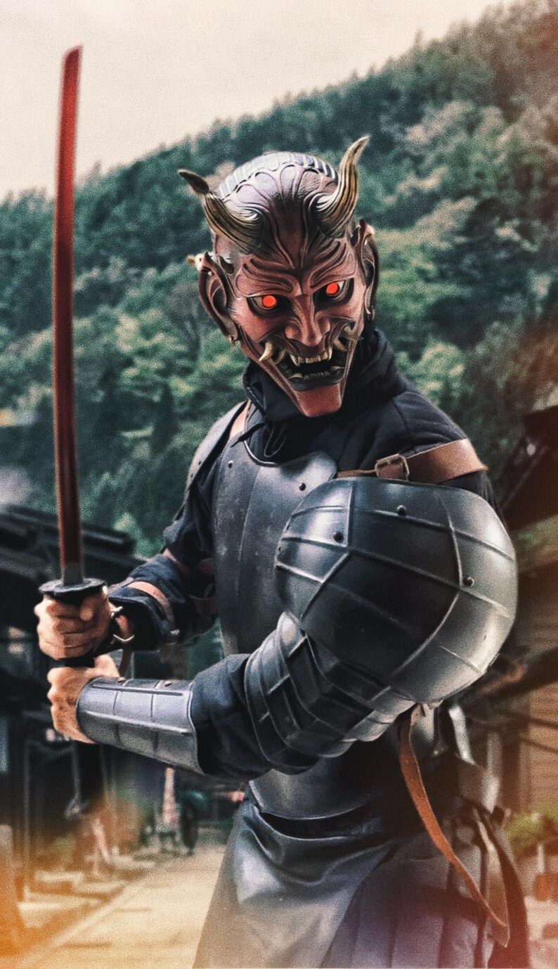 ONI | Red Eyes | Mask - Etsy
