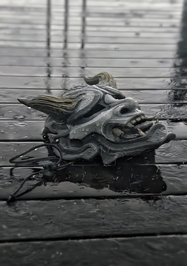 HANNYA | GREY | Mask - Etsy