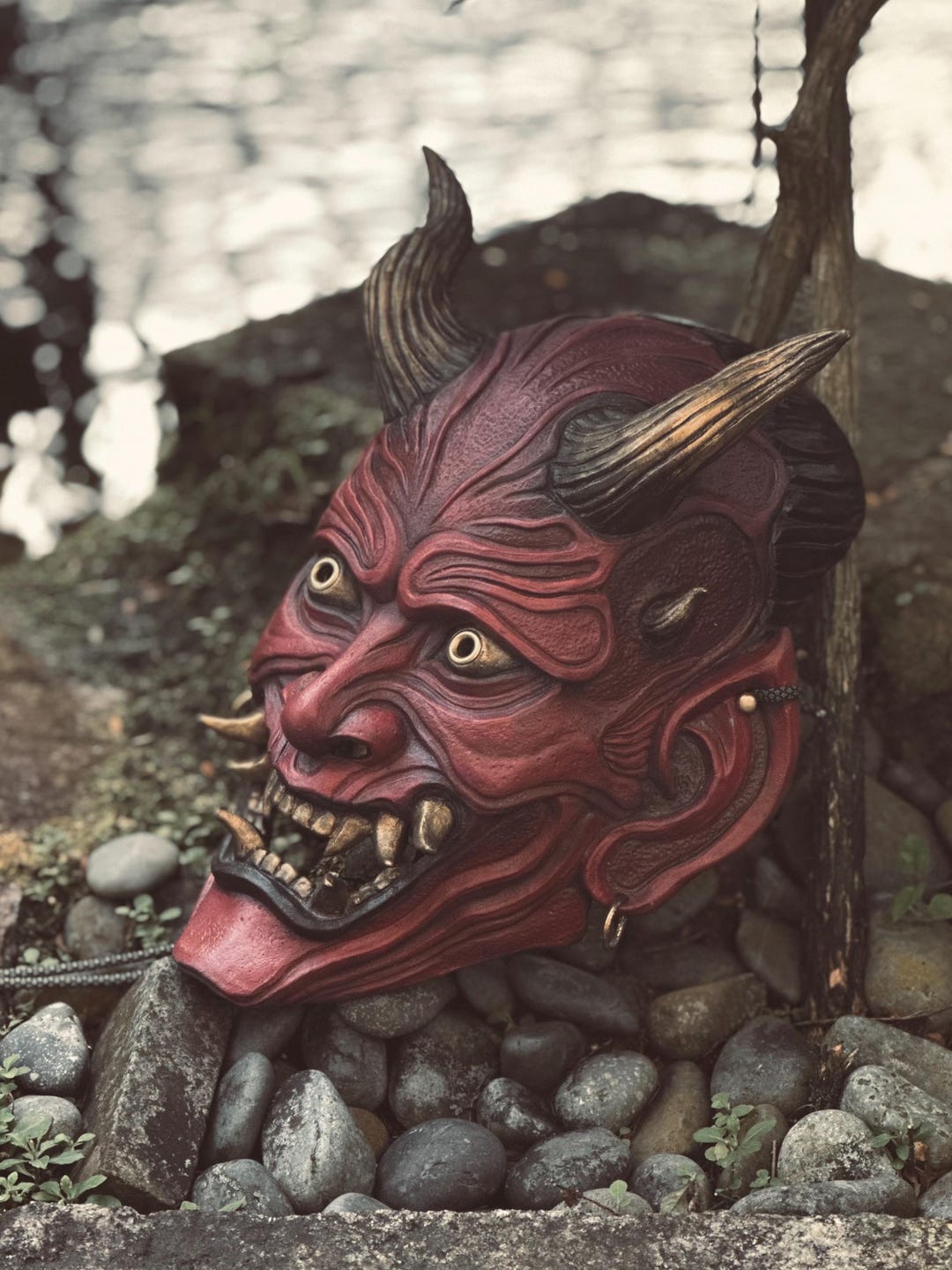ONI | RED | Mask - Etsy
