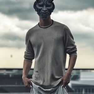 HANNYA | GREY | Mask - Etsy