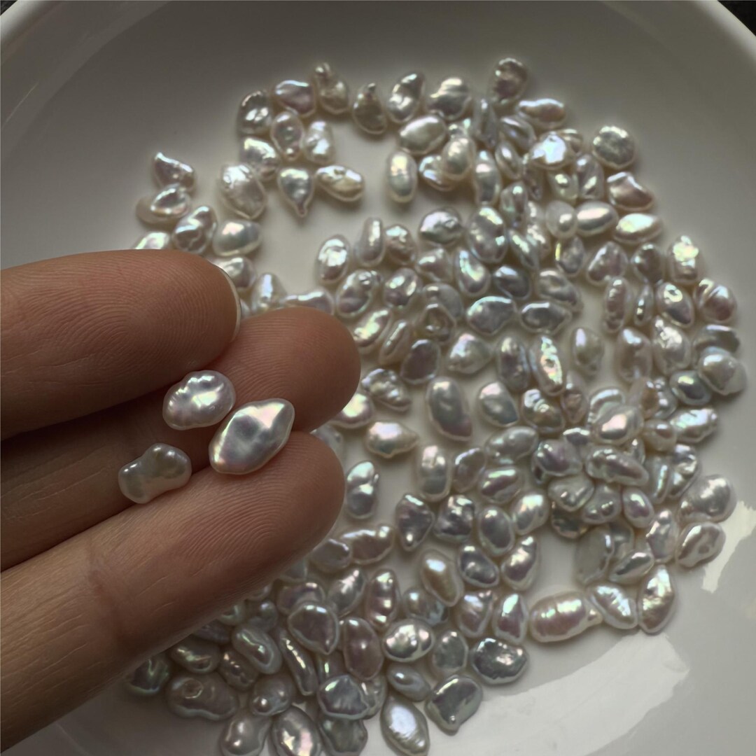 Keshi Loose Pearl Bead With Bright White Color and High Luster Baroque ...