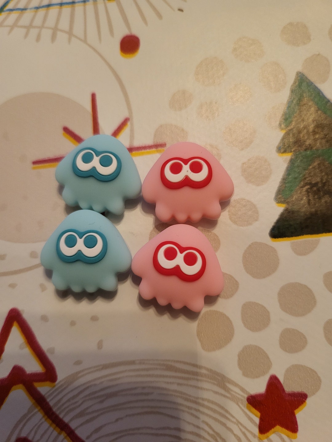 Splatoon Squid Inkling Nintendo Switch Cap Cover Thumb Grips Joystick ...