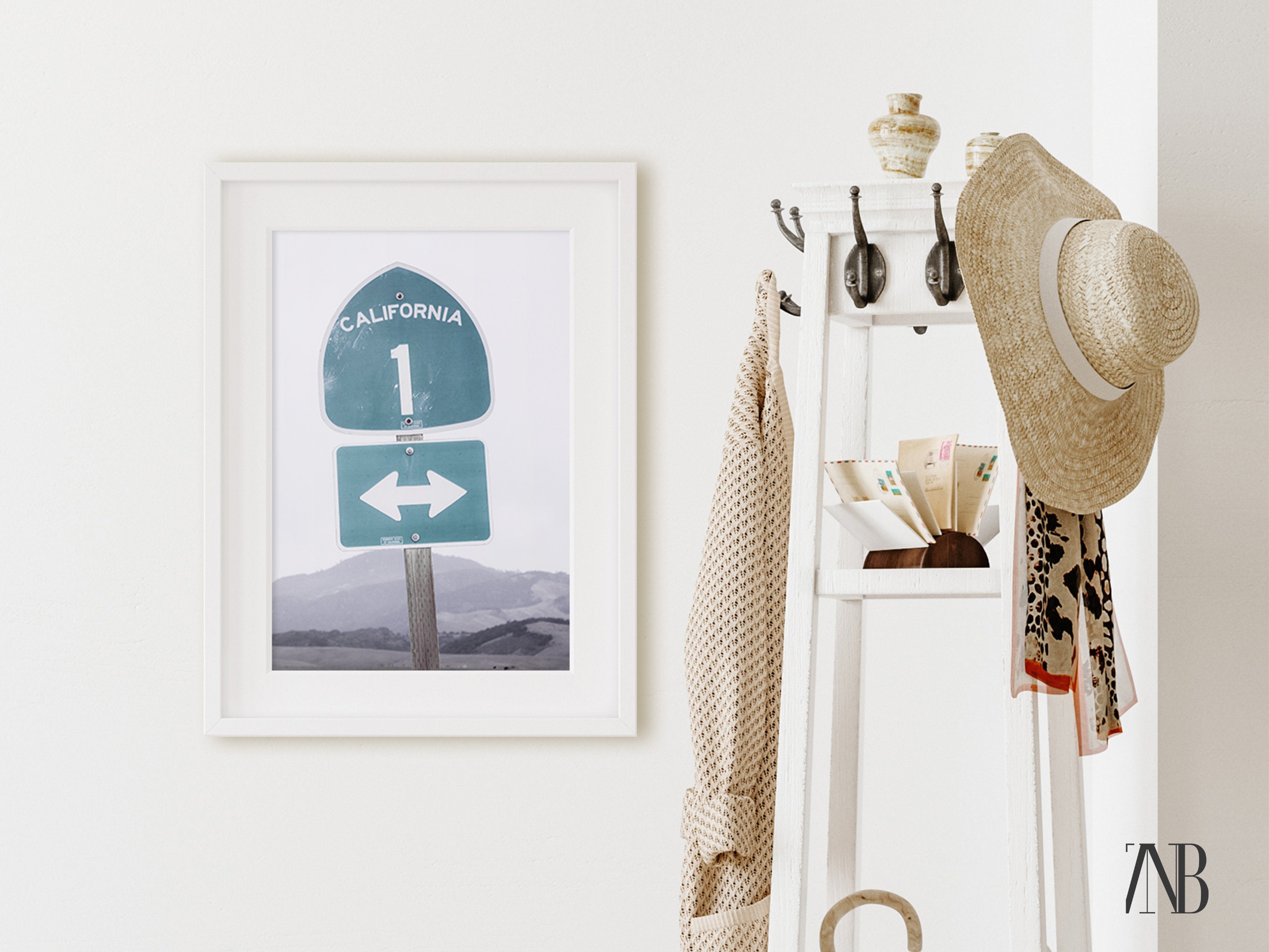 Highway 1, Road Sign, Pacific Coast, Printable Wall Art, Instant ...