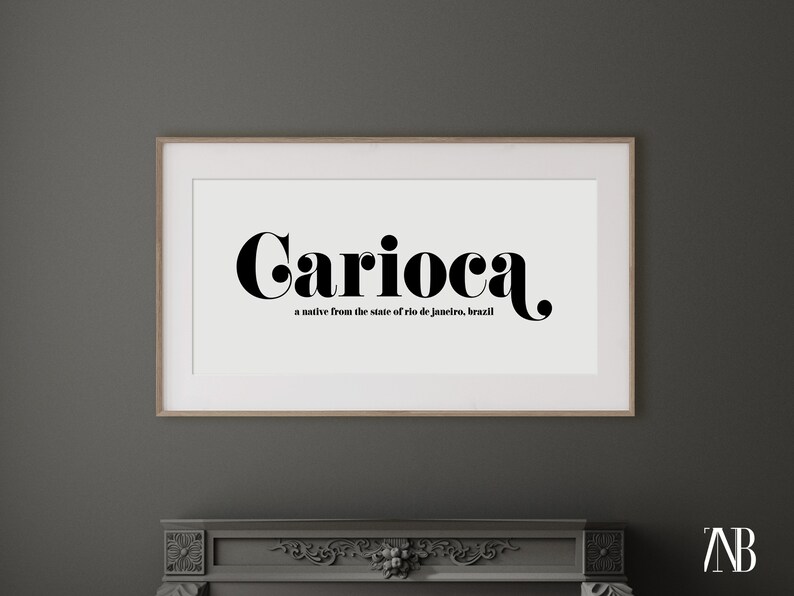 Samsung Frame TV Art, Carioca Definition, Brazil Culture Art, Instant ...