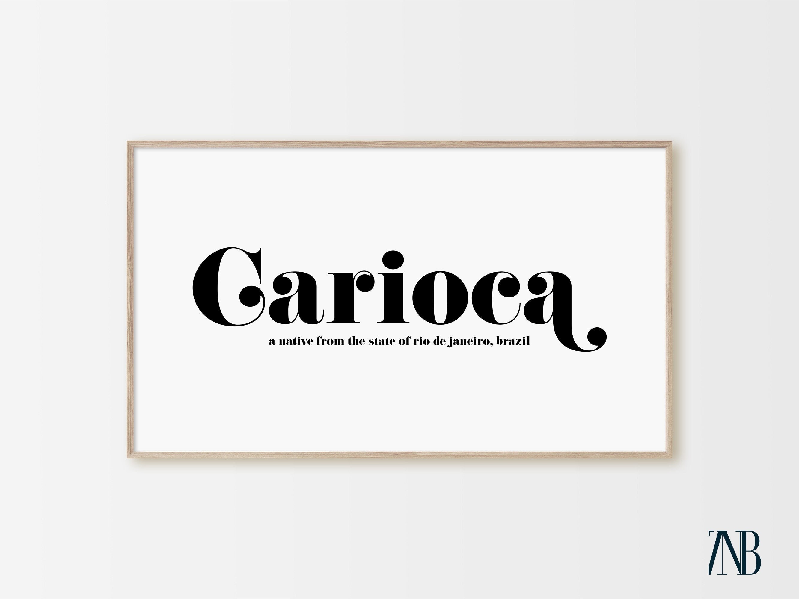 Samsung Frame TV Art, Carioca Definition, Brazil Culture Art, Instant ...